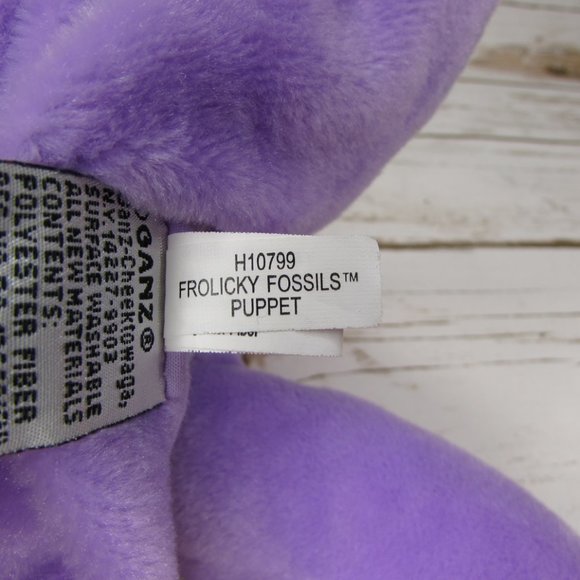 GANZ | Toys | Frolicky Fossils Purple Dinosaur Hand Puppet 1 | Poshmark
